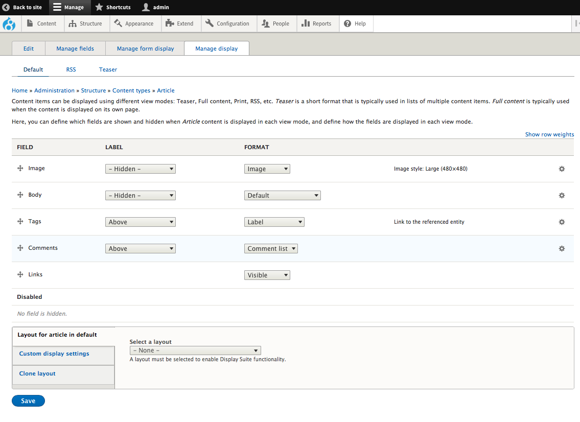 About Display Suite in Drupal 8 | Drupal.org About Display Suite in Drupal 8 | Drupal.org